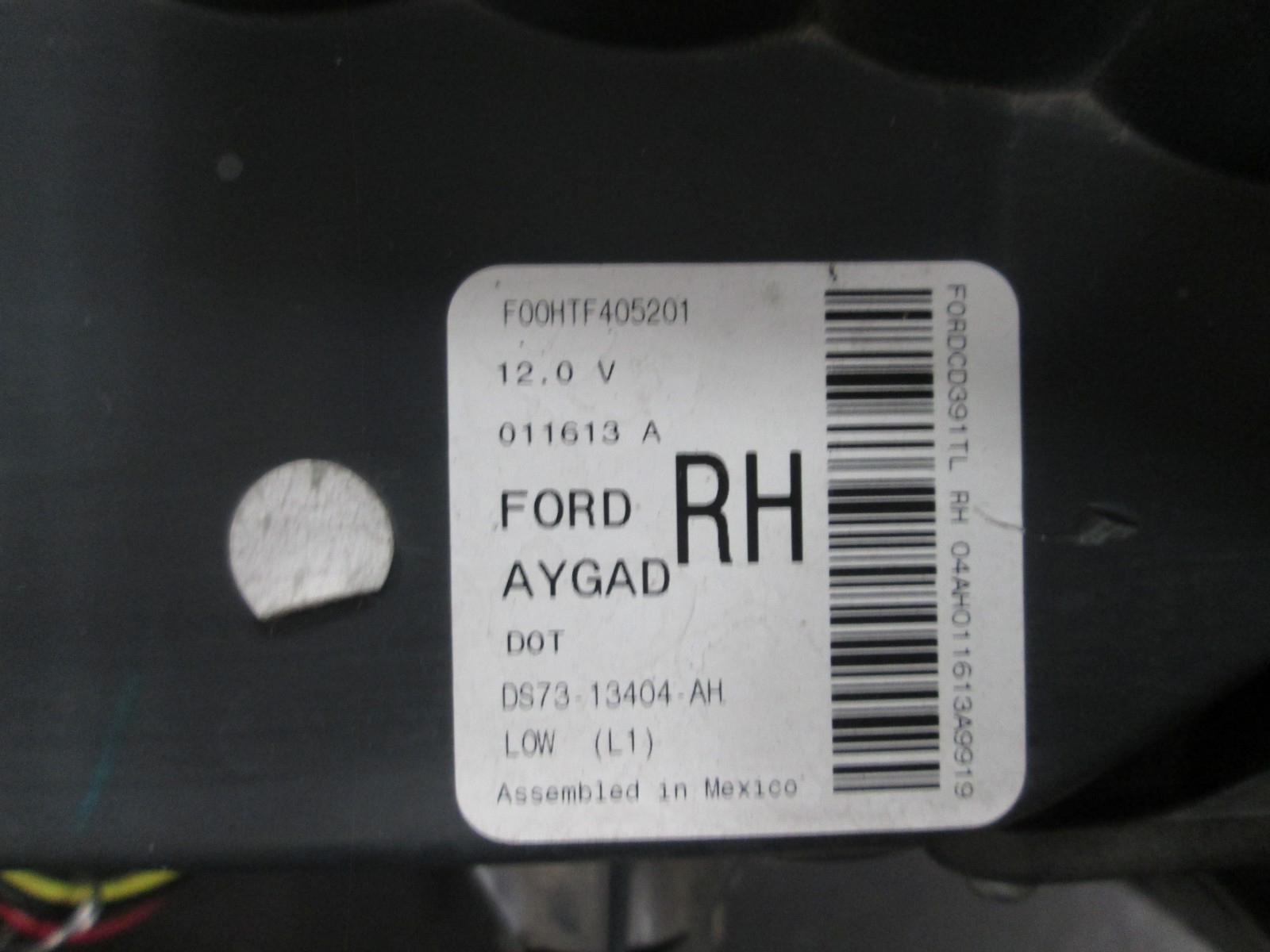 13- 16 FORD FUSION RIGHT PASSENGER SIDE TAIL LIGHT #DS73-13404-AH(CL ...