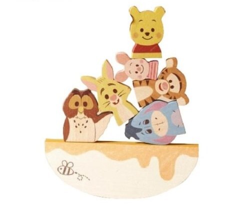 KIDEA Disney BALANCE GAME Winnie the Pooh and friends Wooden Block toys ...