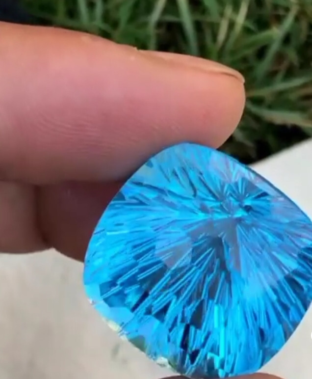 5Ct CERTIFIED Natural blue Diamond cushion Cut D VVS1 +1 Free Gift | eBay