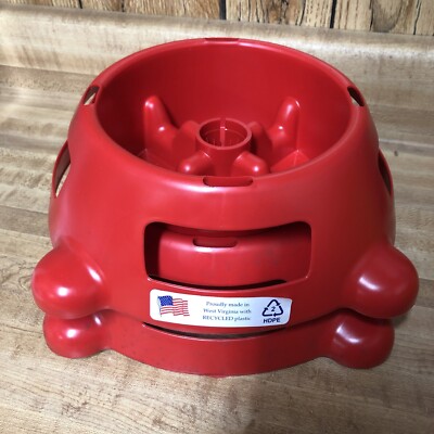 2 Pack Mini Table top Plastic Joseph Noblett Christmas tree Stand Red ...