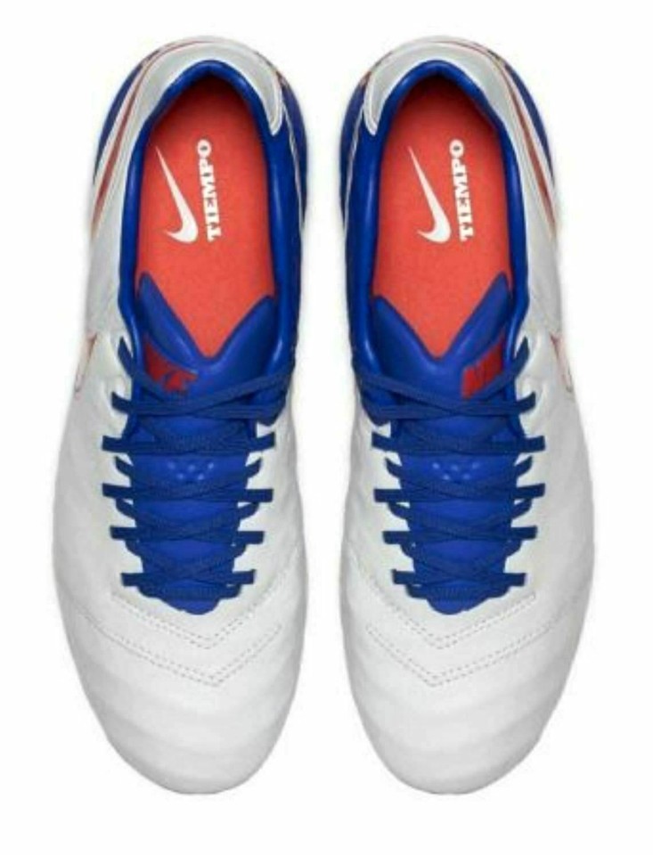 Nike Tiempo Legend VI FG ACC Women Soccer Shoes, White/Blue, 844248-164 ...