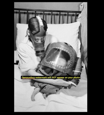 Creepy Baby Gas Mask PHOTO Scary Child Freaky Mother Hospital | eBay