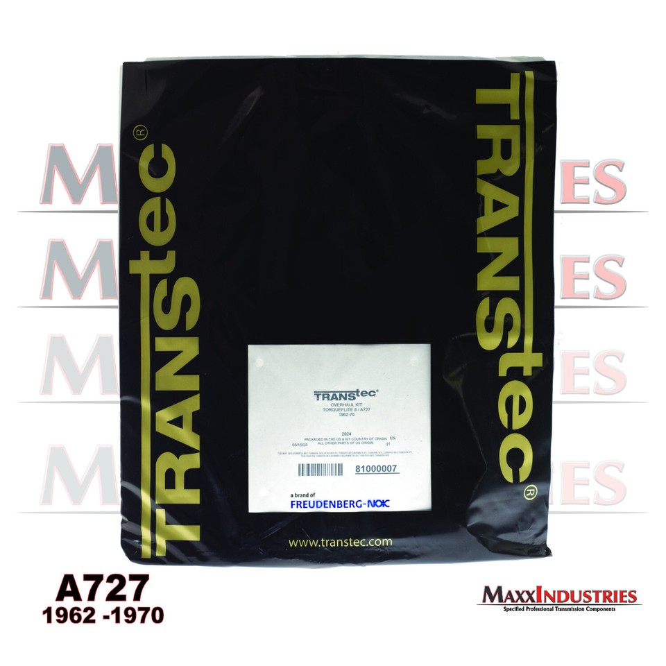 A727 TF8 Transmission Rebuilt Kit Transtec Overhaul Gaskets and Seals ...