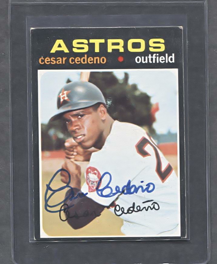 1971 Topps #237 Cesar Cedeno Signed Rookie Card (Astros) | eBay