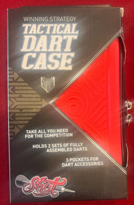 Tactical Dart Case-Holds 2 Sets of Fully Assembled Darts - Red - 3 ...