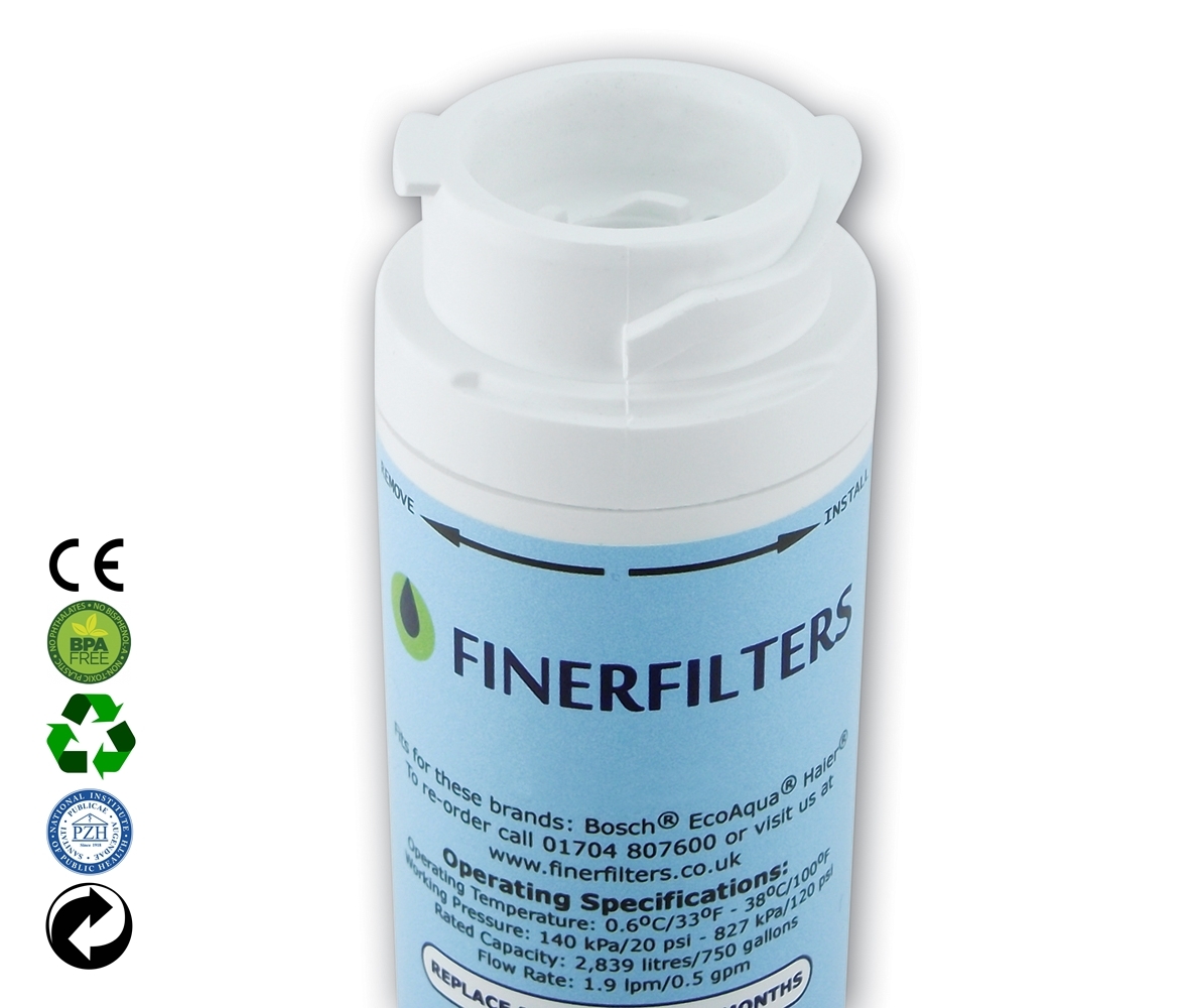 Finerfilters Fridge Water Filter fits Rangemaster Haier DXD Fridges ...