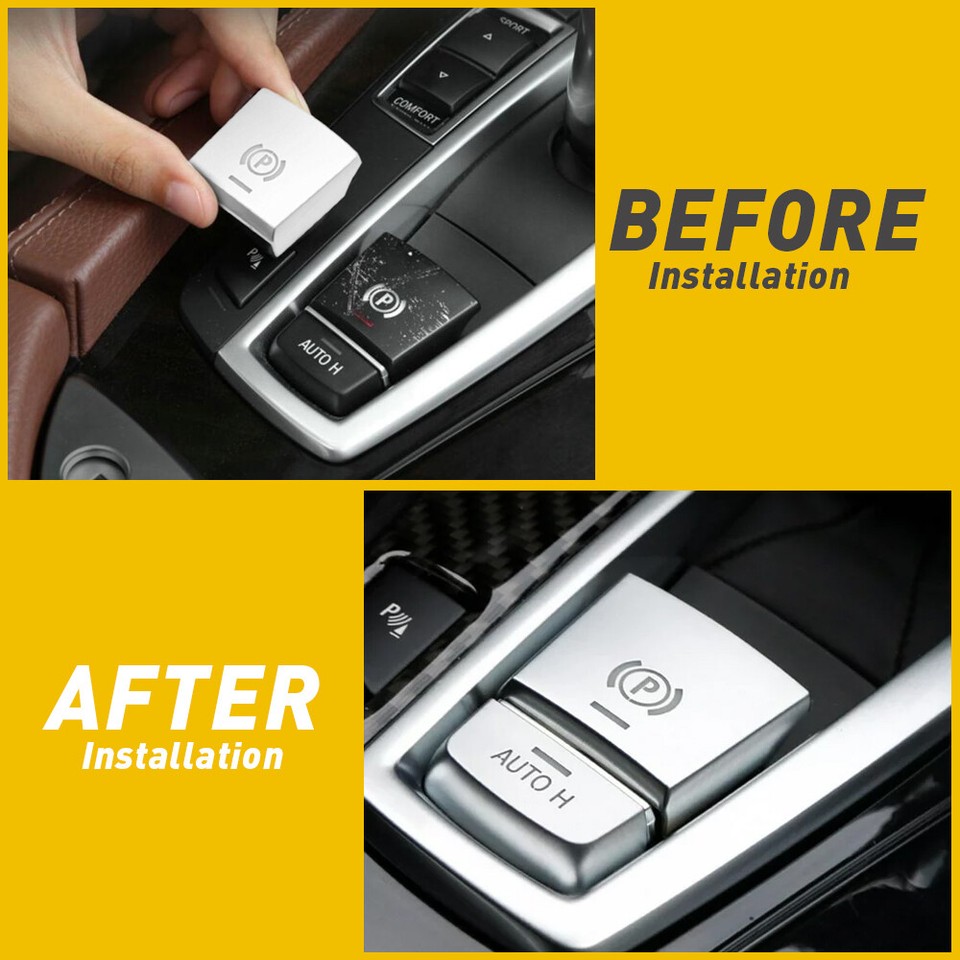 Handbrake Gear Panel Shift Switch Button Cover For BMW 5 Series F10 ...