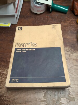CAT Caterpillar 205 Excavator Track Type Parts Catalog Book 3HC1- UP ...
