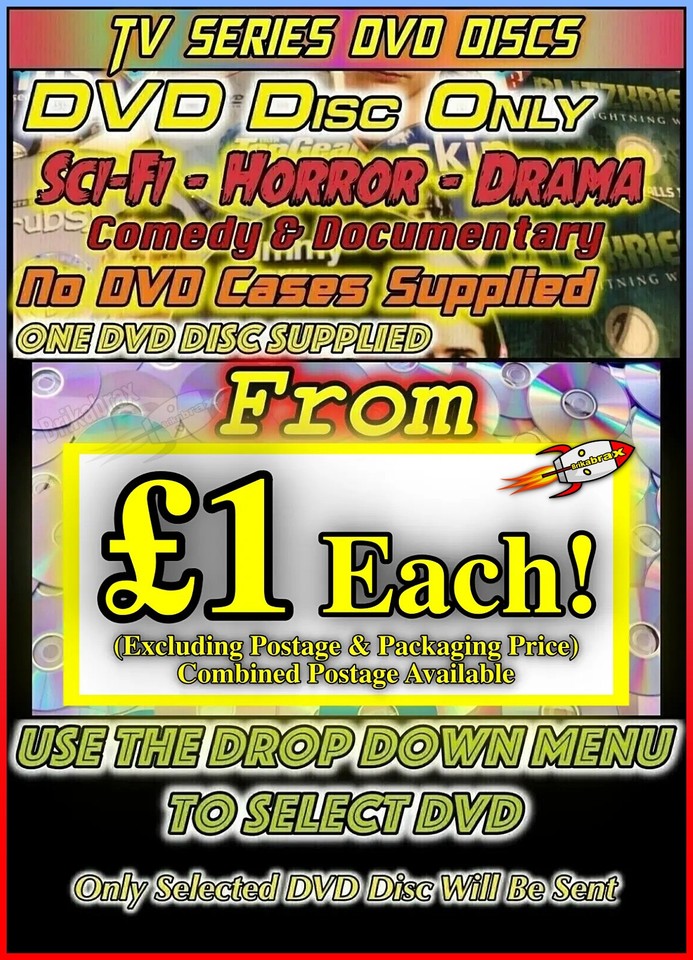 DVD DISC ONLY - TV SERIES: DRAMA / DOCUMENTARY / SCI-FI / HORROR ...