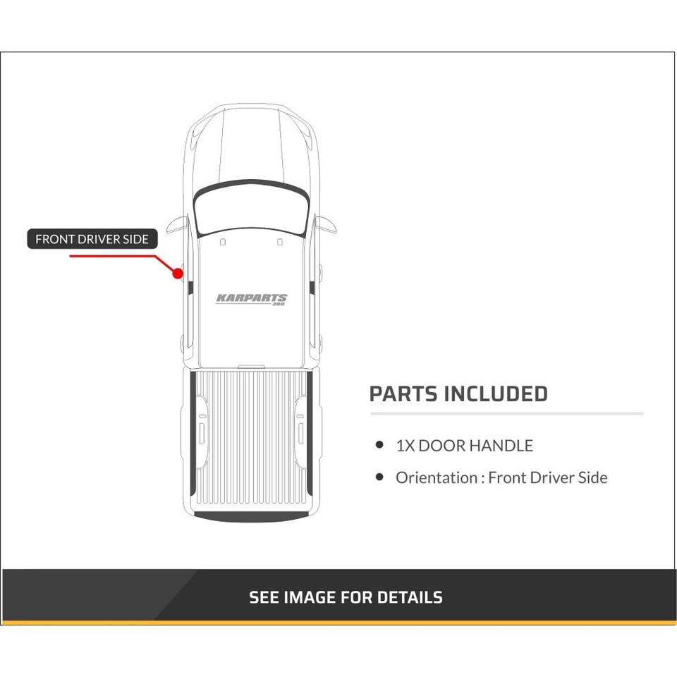 For Mazda B2200 1987 - 1993 Exterior Door Handle Front, Driver Side ...