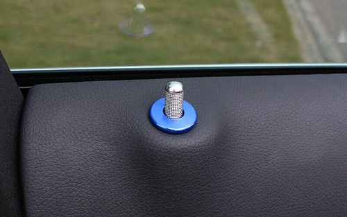Door Lock Down Bolt Cover Trim 4PCS Fit For Benz GLE GLS 2020-2023 Blue ...