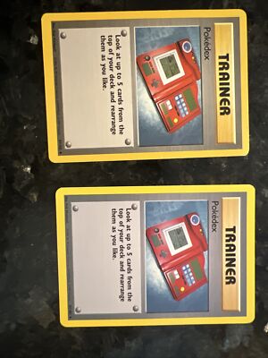 Pokemon Base Set (Shadowless) Trainer - Pokedex vintage 1999 Card 87/ ...