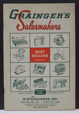 WW Grainger Salesmaker Catalog Consumer Best Sellers December 1968 ...
