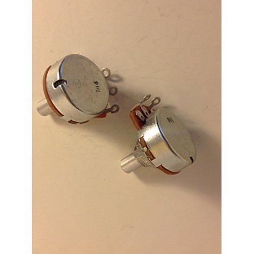 2x Alpha 250K Reverse Audio Potentiometer Solid Shaft US Spec Lefty ...