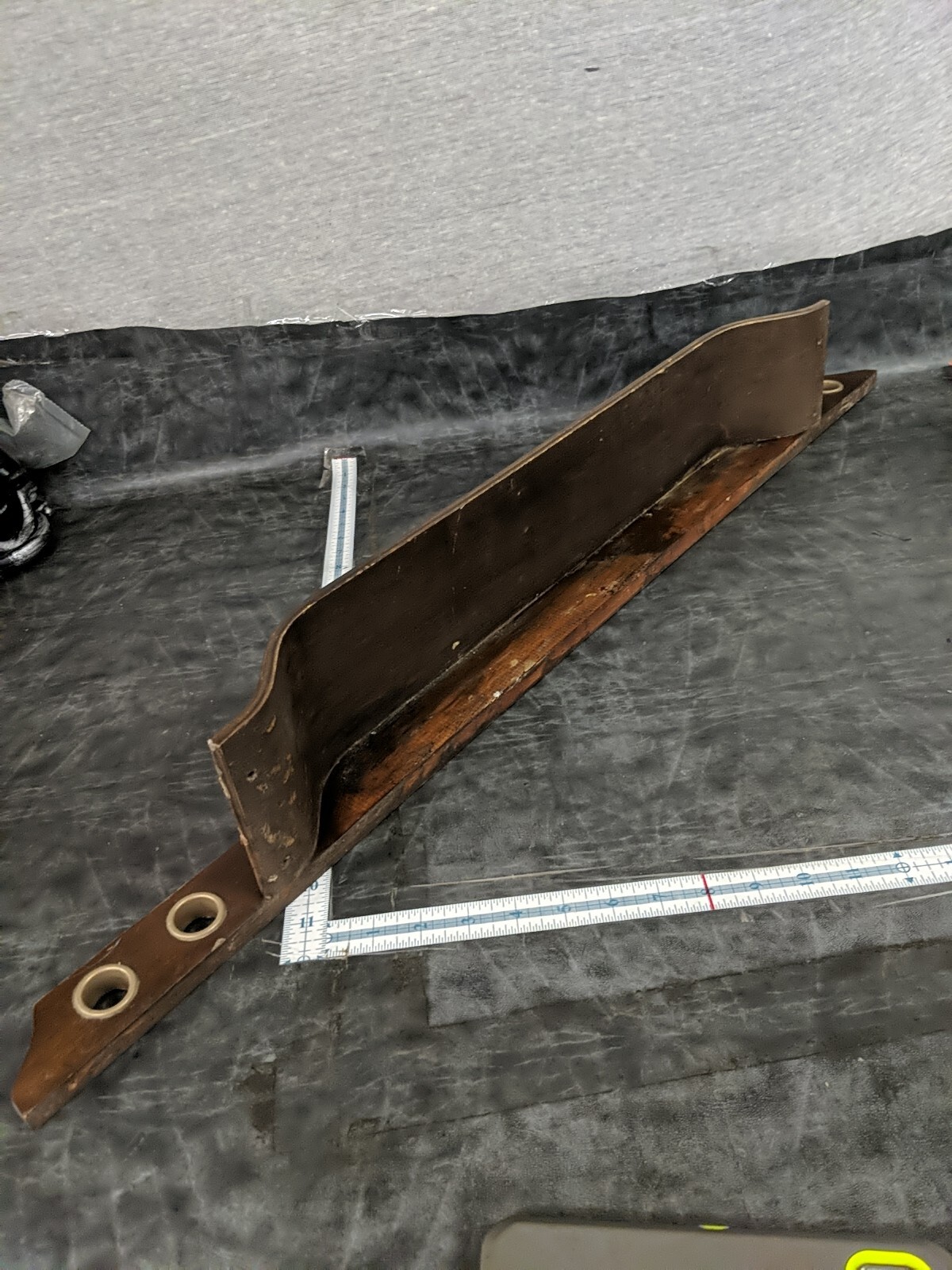 Vintage Church Pew Book Rack w/ Communion Cup Holder - Decor | eBay