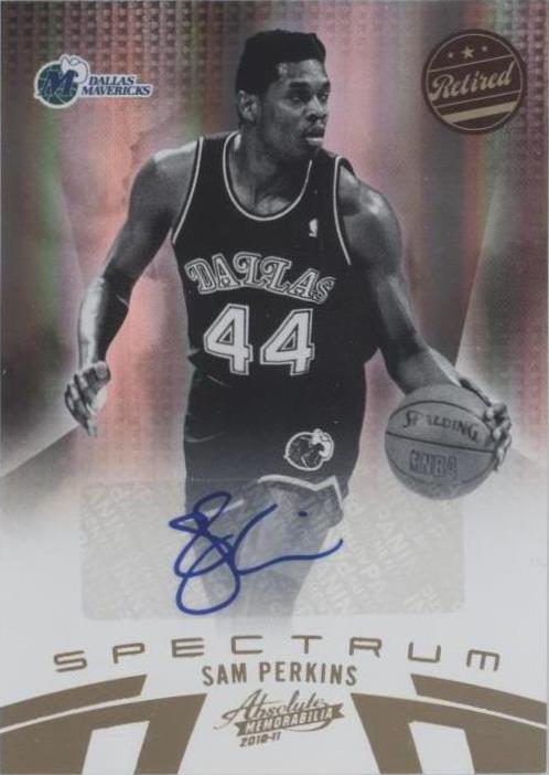 2010-11 Absolute Memorabilia - Retired Sam Perkins #105 Gold Spectrum ...