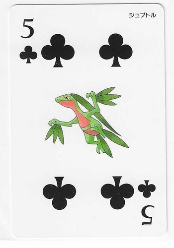 OMEGA RUBY Pokemon Japanese Poker Playing Card 5 OF CLUBS Mint | eBay