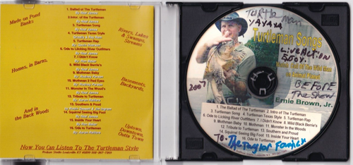 Ernie Brown Jr. Turtleman REAL hand SIGNED RARE 2007 CD Call of the ...