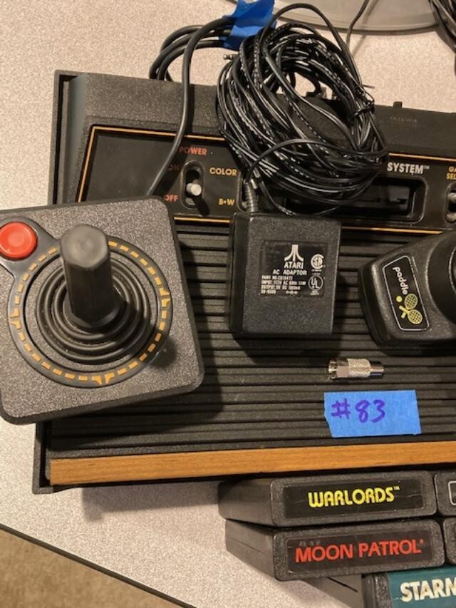 #83 - Atari 2600A (Tested 4 - Switch) Sunnyvale, Cal. w/ Joys, Paddles ...