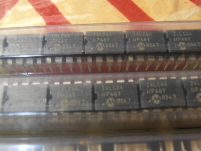 4X 24LC64I/P 2.5V~5.5V 64K Serial EEPROM 24LC64 DIP8 MICROCHIP | eBay