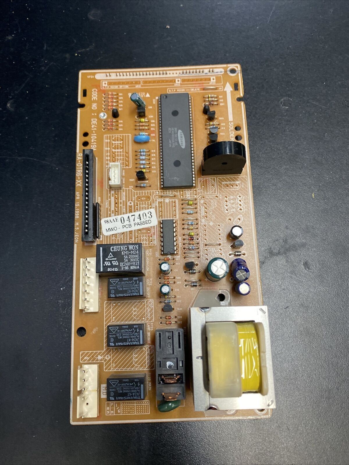 Frigidaire Microwave Control Board - Part # DE41-10419A DE41-10419 A ...