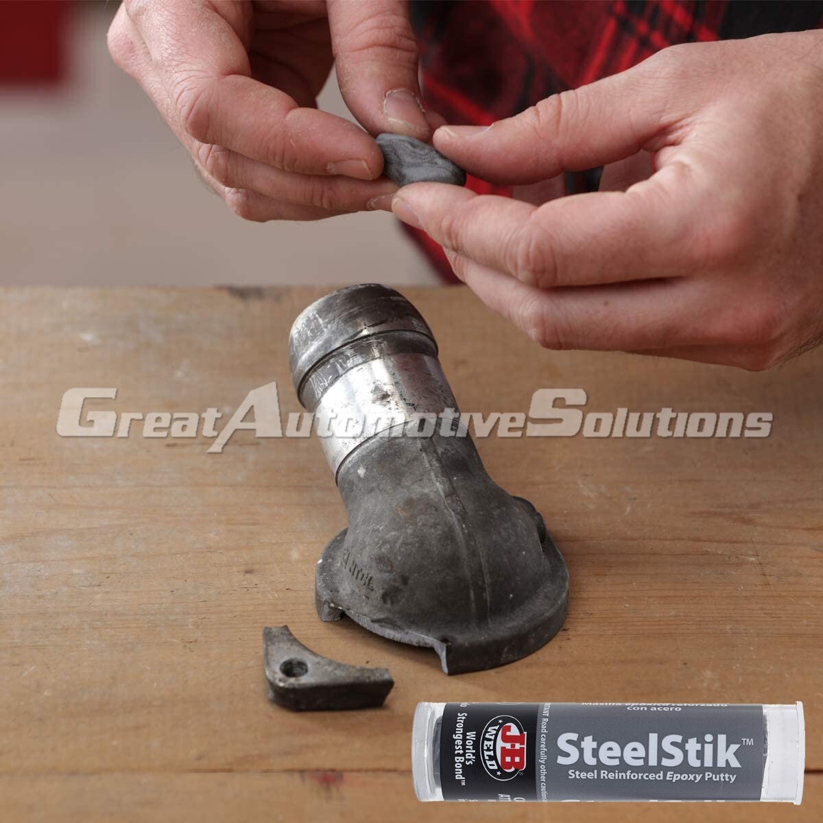 JB Weld SteelStik Epoxy Steel Reinforced Putty Stick 57gr Metal Stik J ...