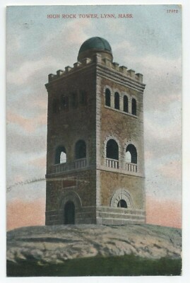 MA ~ High Rock Tower LYNN Massachusetts 1910? Essex County Postcard | eBay