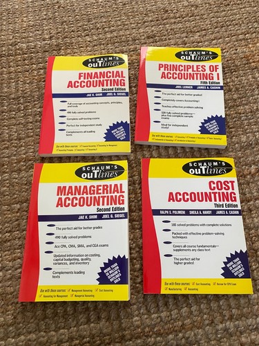 4 Schaum's Outline Principles of Accounting by James A. Cashin ...