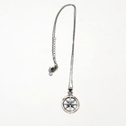 Sterling Silver Simulated Opal Cubic Zirconia CZ Compass Necklace 18 in. | eBay