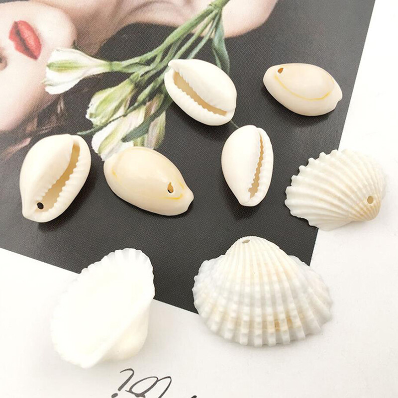20pcs Natural Sea Shells Conch Coquillage Beads Pendant Craft DIY ...