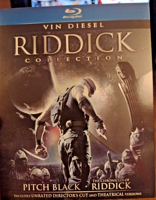 Riddick Blu-ray Collection (Blu-ray Disc, 2011, 3-Disc Set) with slip ...