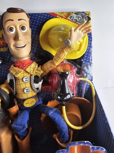 Rare Toy Story Fire Fightin Woody Doll 15 Inch Figure Hasbro 3050 ...