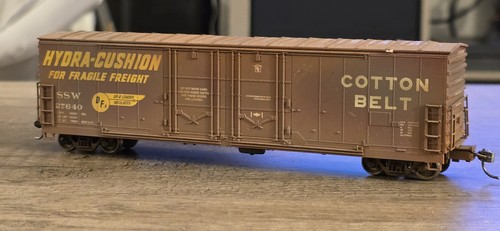 HO Scale Weathered Athearn 50' Double Plug Door Boxcar Cotton Belt/SSW ...