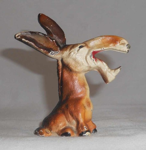 Vintage Cast Iron Figural Painted Bottle Opener Shaped As Donkey or ...