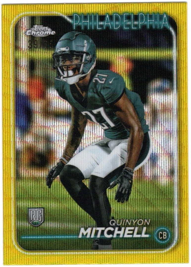2024 Topps Chrome - Rookies Quinyon Mitchell #229 Yellow Refractor /75 ...