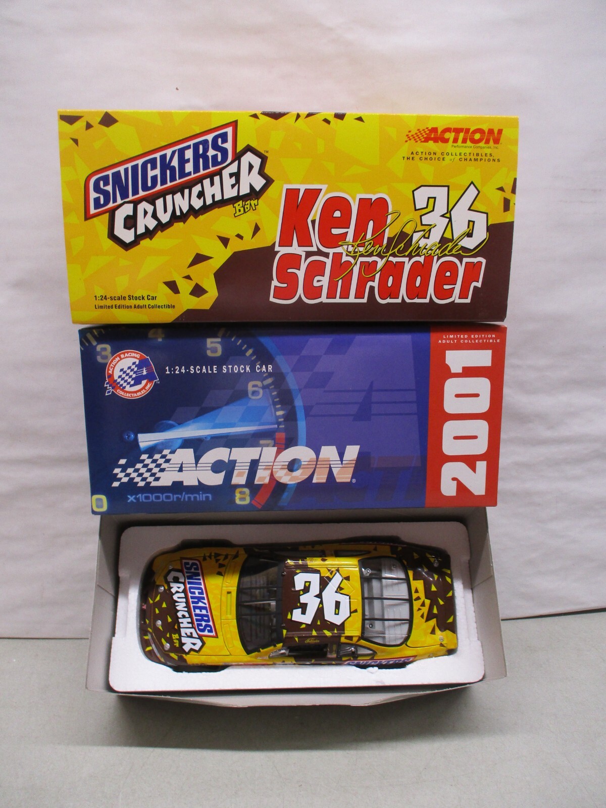 2001 Action Ken Schrader M&Ms Snickers Cruncher Bar 1/24 | eBay
