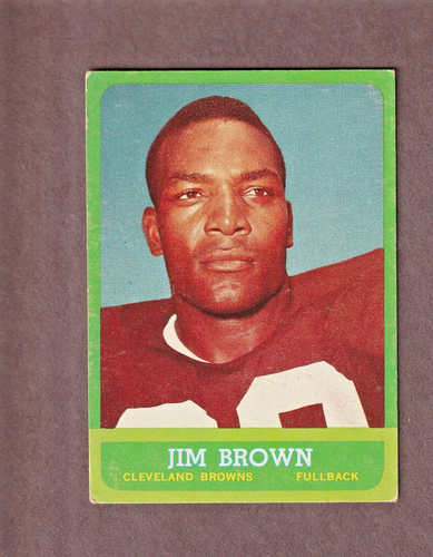1963 TOPPS FOOTBALL CLEVELAND BROWNS JIM BROWN #14 | eBay