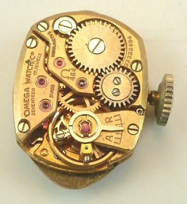 Vintage Omega Wristwatch Movement - 484 - Parts / Repair 0906 | eBay