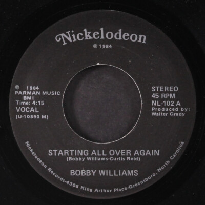 BOBBY WILLIAMS: starting all over again / instrumental NICKELODEON 7 ...