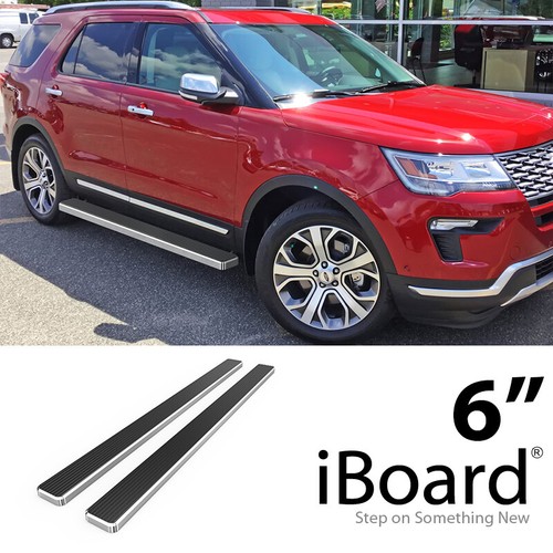 APS Running Board Side Step Bars 6in Silver Fit Ford Explorer SUV 4 ...