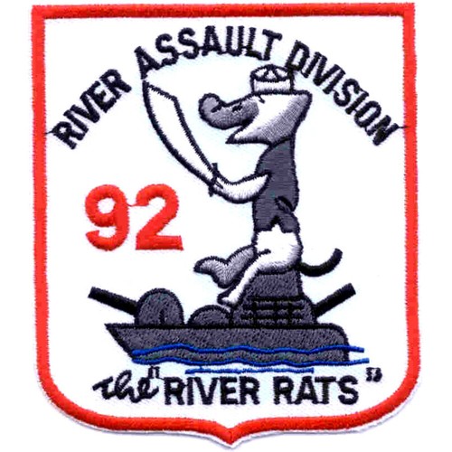 RAD 92 River Assault Division Ninety Two Patch The River Rats | eBay