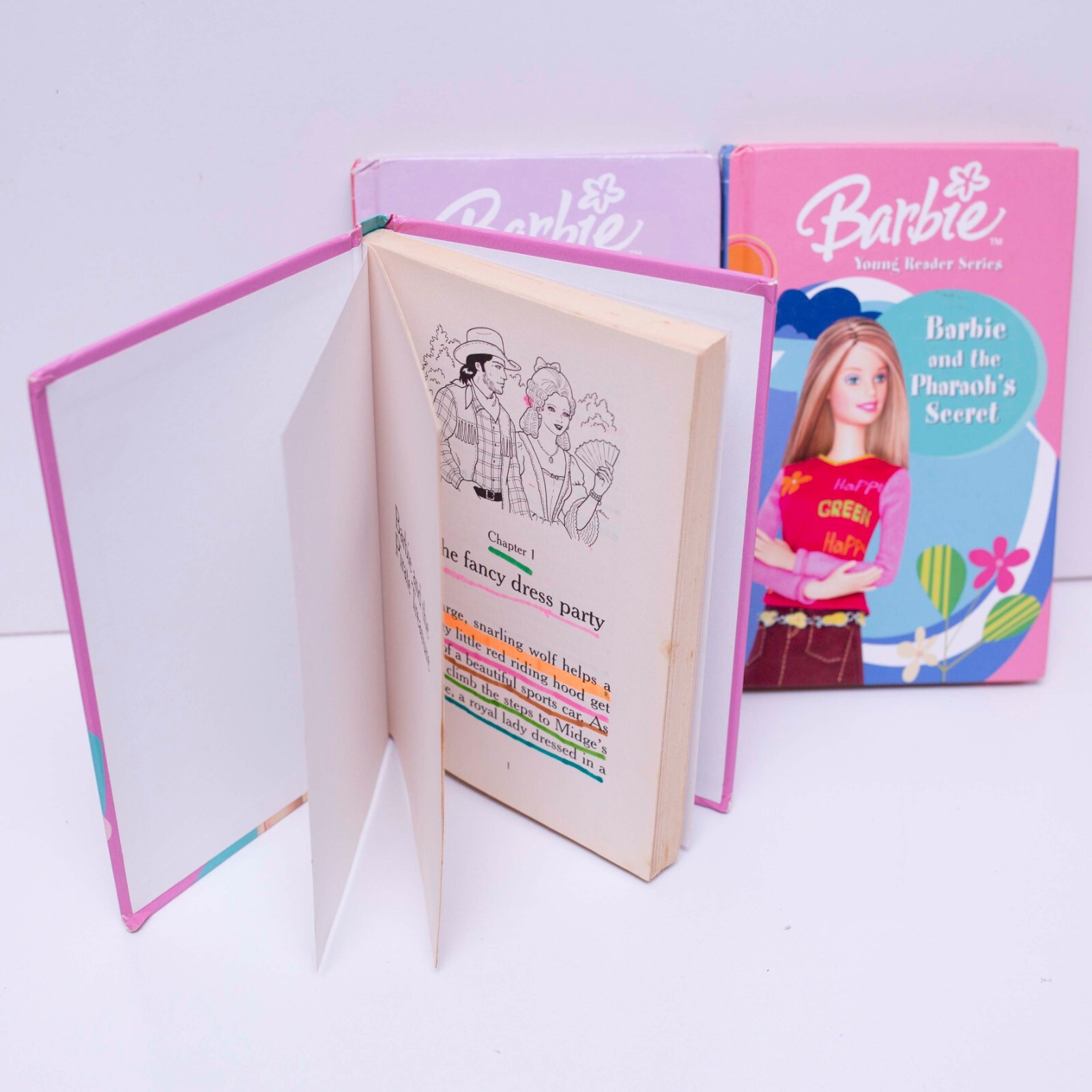 3 x Barbie Young Reader Series Hardcover Books Mattel 2004 Vet Pirate ...