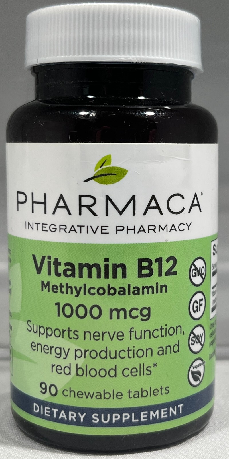 Pharmaca Vitamin B12 Methylcobalamin 1,000mcg, 90 Chewable Tablets ...