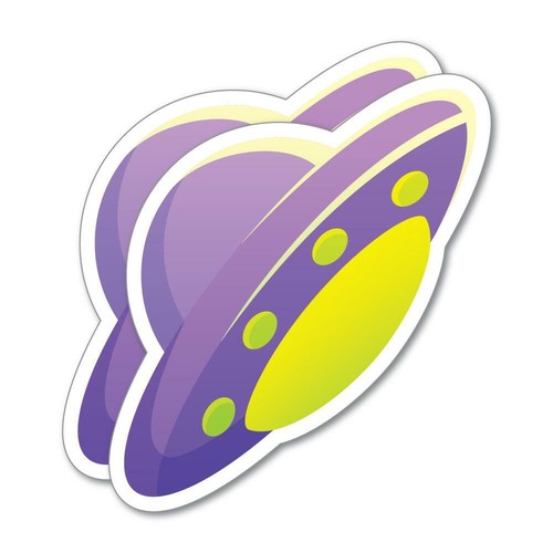 2X Unidentified Flying Object Sticker Decal Ufo Area 51 Space Laptop ...