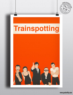 TRAINSPOTTING Minimalist Art Movie Poster Minimal Film Print Posteritty ...