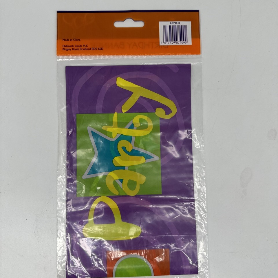 Hallmark Purple Birthday Banner 2.75m Long | eBay