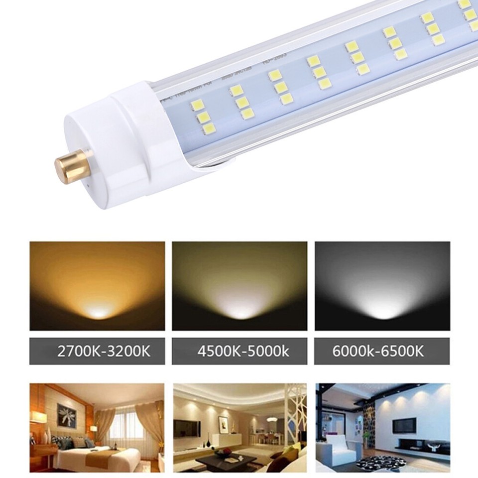 8 Foot Led Shop Lights 90W 65W 45W 8FT Led Tube Light 8' FA8 T8 T12 ...