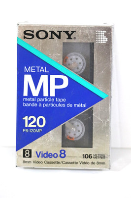 Sony, Metal MP, Video 8, 8mm, Video Cassette, 120 min BRAND NEW SEALED ...