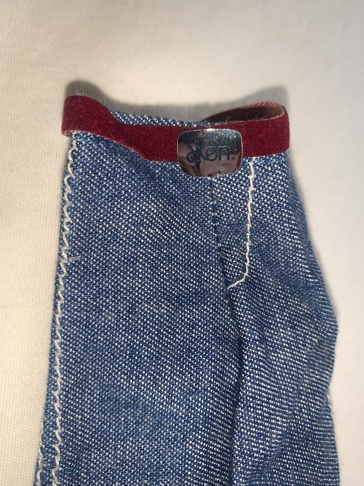 Mattel Barbie Ken Blue Jeans W/ “Ken” Belt Vintage Rare | eBay