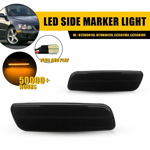 Amber LED Side Marker Signal Light X2 For 2001-05 Lexus GS430 Base ...